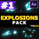 Cartoon Explosion Elements | After Effects, After Effects Project Files
