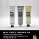 Metal Squeeze Tubes Packaging Mockup, Graphics | GraphicRiver