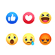 Animated Facebook Reaction Button Pack by BariaCG | 3DOcean