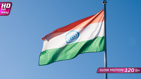 State Flag Of India, Stock Footage | VideoHive