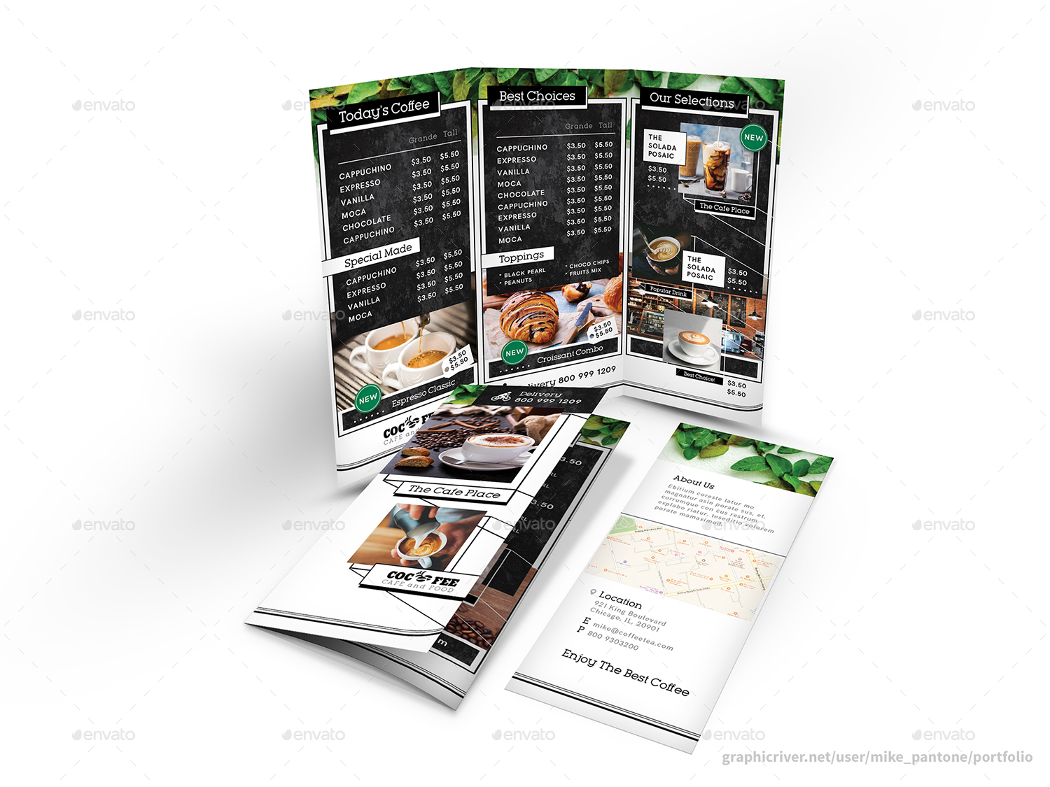Cafe Menu Print Bundle 4, Print Templates | GraphicRiver