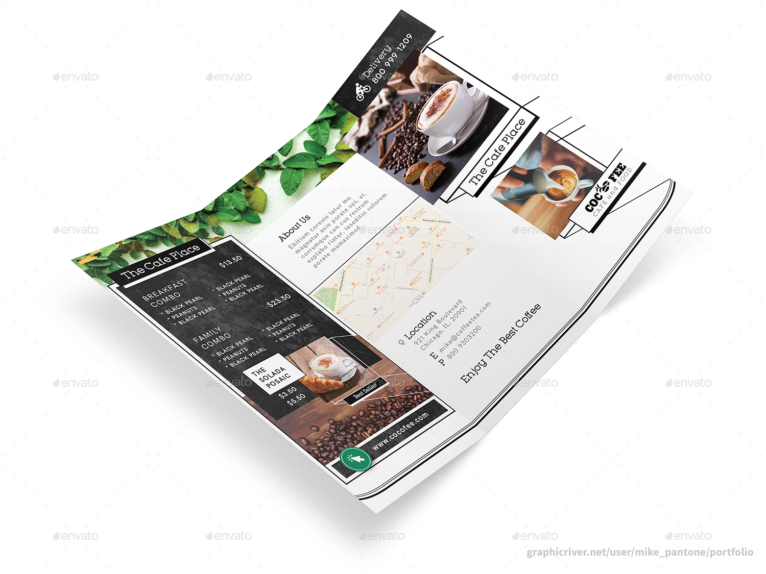 Cafe Menu Print Bundle 4, Print Templates | GraphicRiver