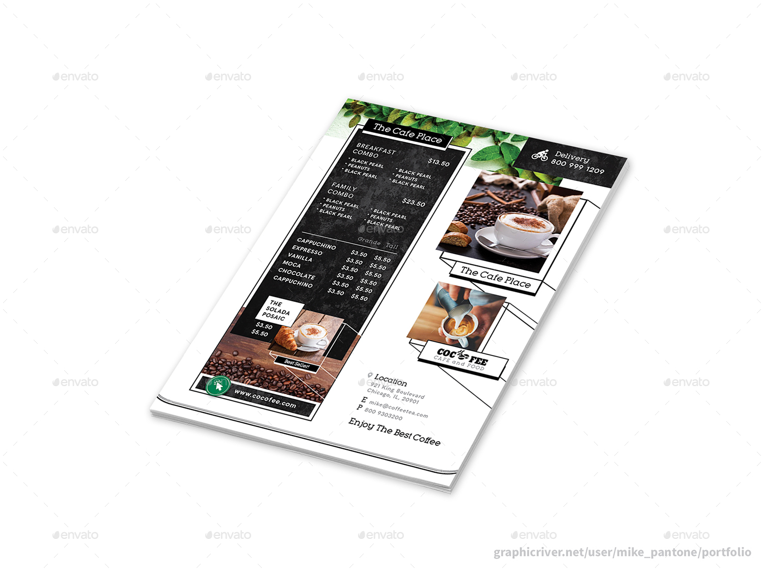 Cafe Menu Print Bundle 4, Print Templates | GraphicRiver