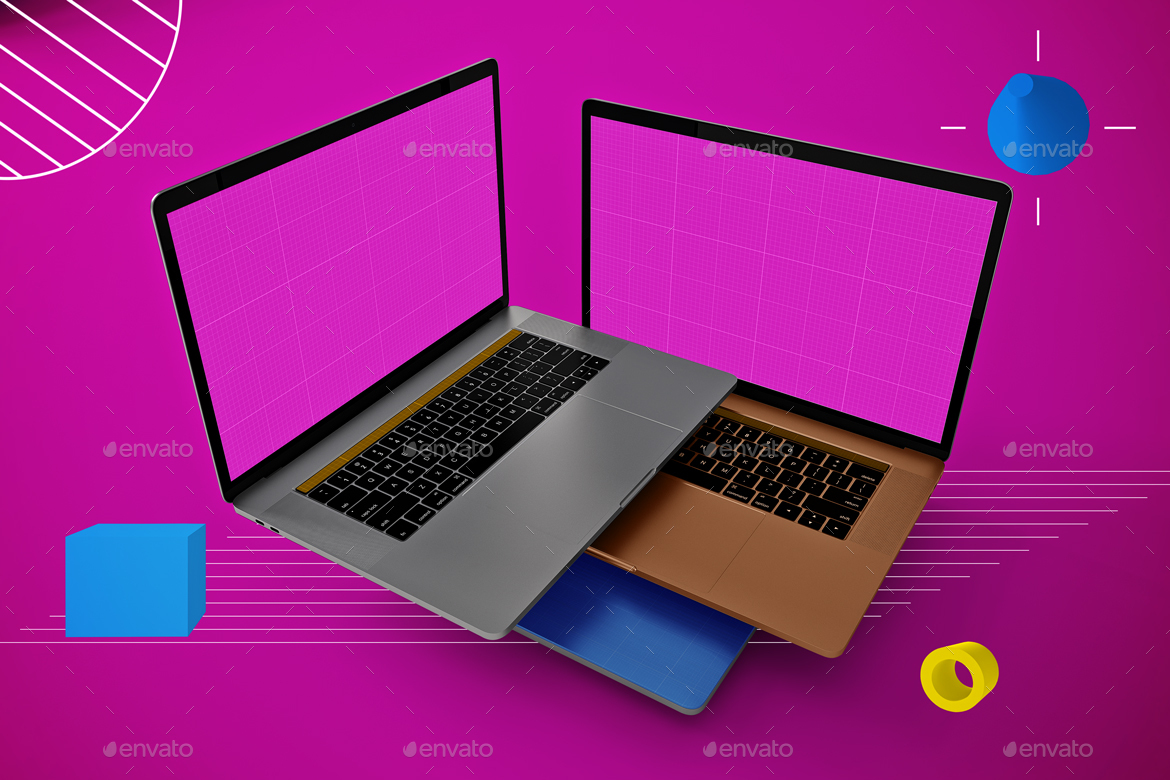 Abstract Floating Laptop Pro, Graphics | GraphicRiver