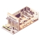 Vector Isometric Restaurant Interior Cross-Section, Vectors | GraphicRiver