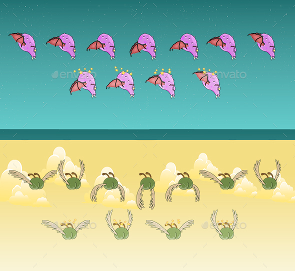 Game Asset: Enemy Game Character Sprite Sheets, Game Assets | GraphicRiver