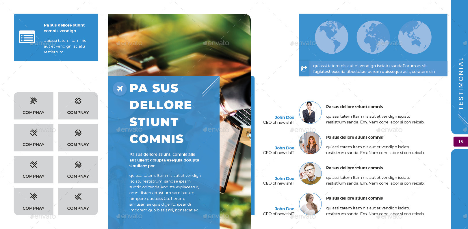 Stepped Tab Brochure, Print Templates | GraphicRiver