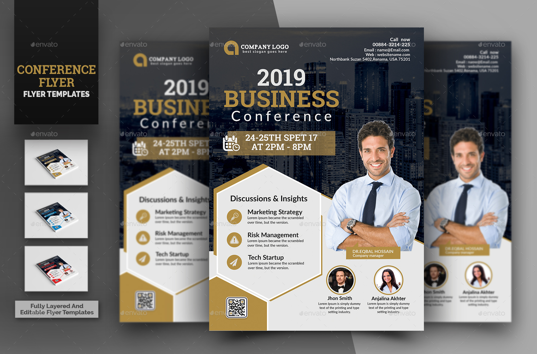 Conference Flyer Template, Print Templates | GraphicRiver