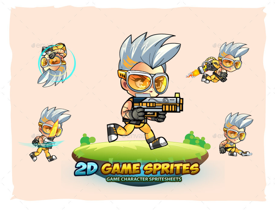 Jeeya 2D Game Sprites, Game Assets | GraphicRiver