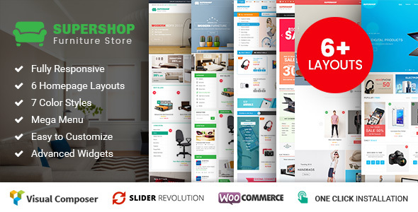 Supershop - Responsive WooCommerce Shopping WordPress Theme (6 ...