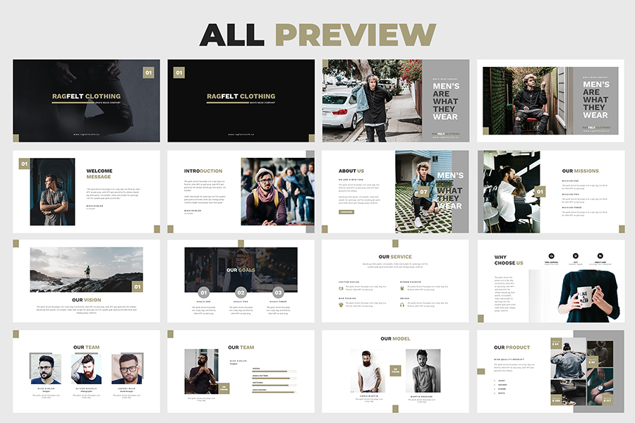 Man Fashion Powerpoint Template, Presentation Templates | GraphicRiver