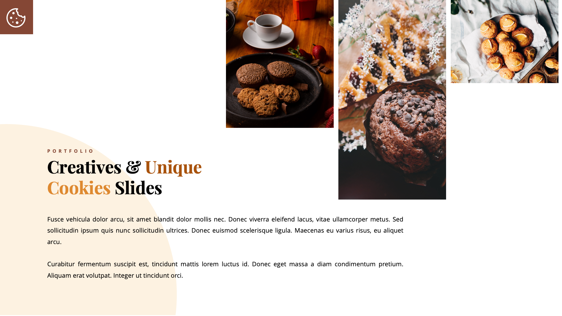 Bisquits - Cake & Cookies Google Slides Template, Presentation Templates