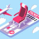 Isometric Ticket for Flight in Sky, Vectors | GraphicRiver