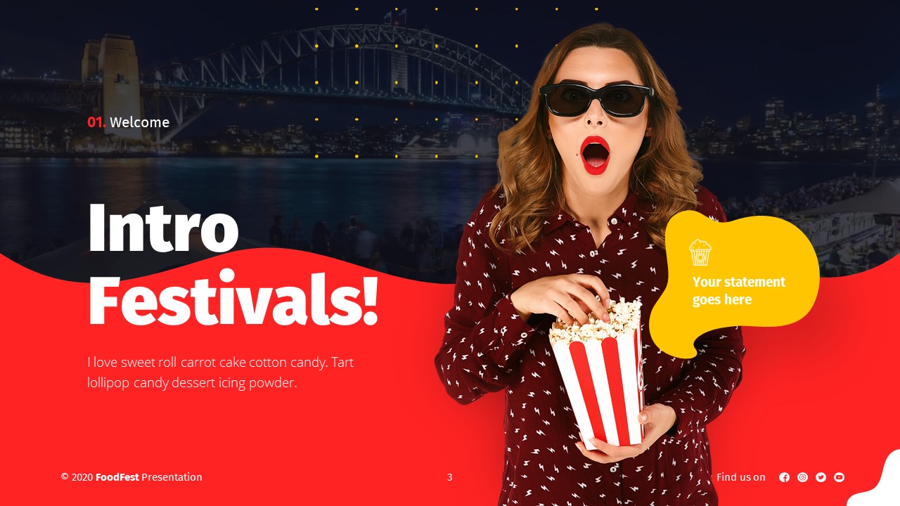 FoodFest - Food Festival PowerPoint Template, Presentation Templates