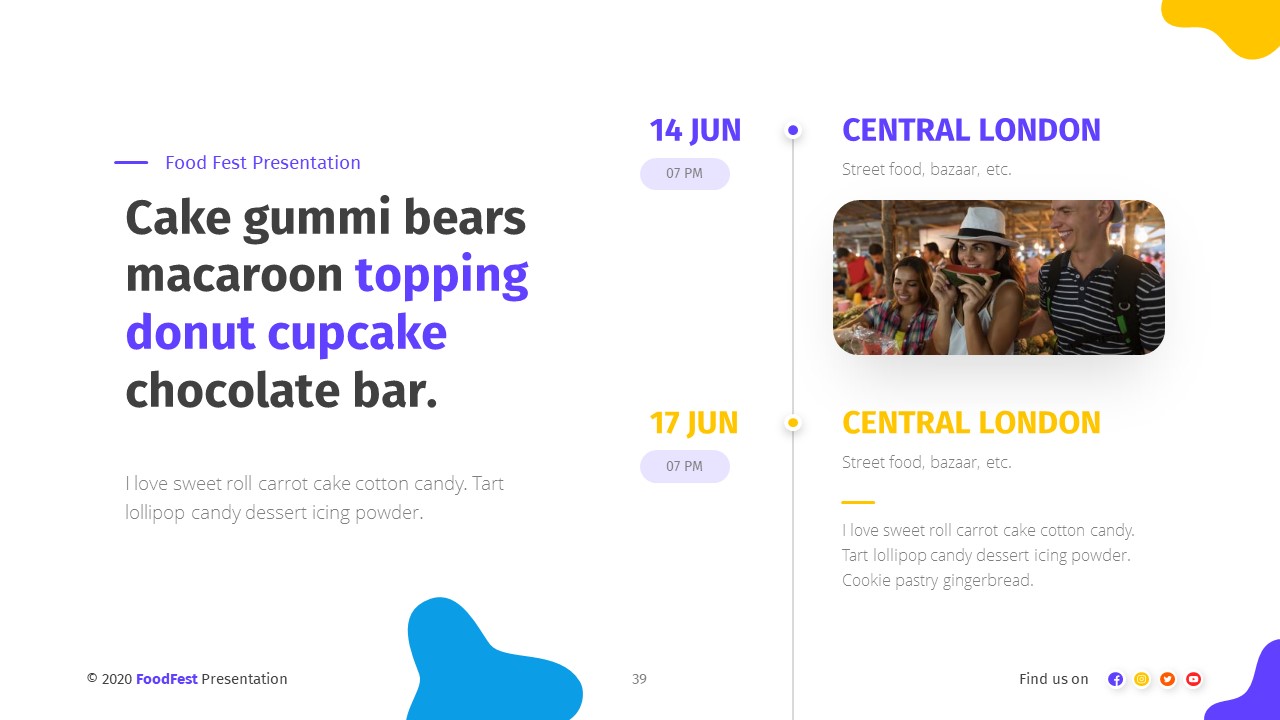 FoodFest - Food Festival PowerPoint Template, Presentation Templates