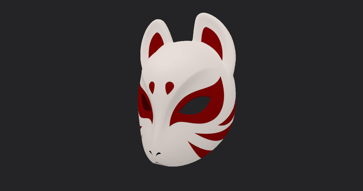 Japanese Fox Mask by BariaCG | 3DOcean