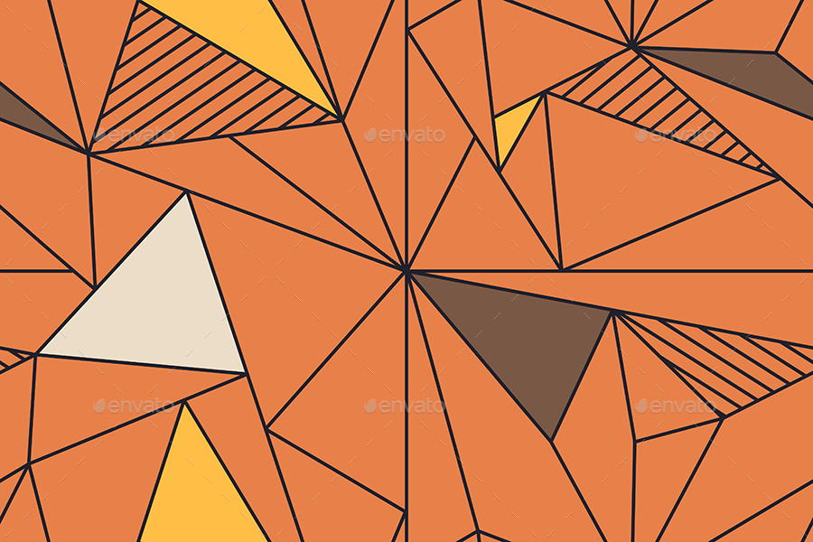 Colorful Mosaic Polygon Seamless Patterns, Graphics | GraphicRiver