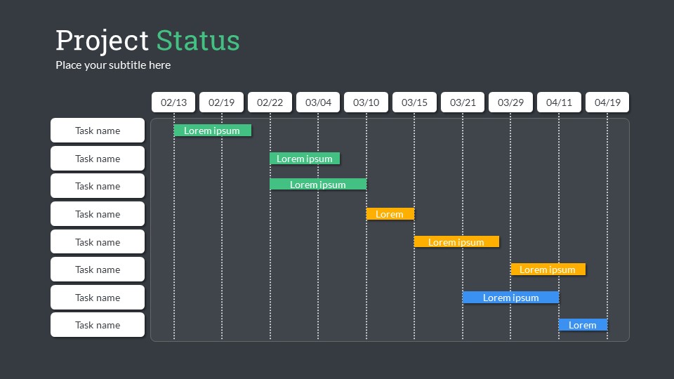 Project Status PowerPoint Presentation Template by SanaNik | GraphicRiver