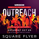 Outreach - Square Church Flyer, Print Templates | GraphicRiver