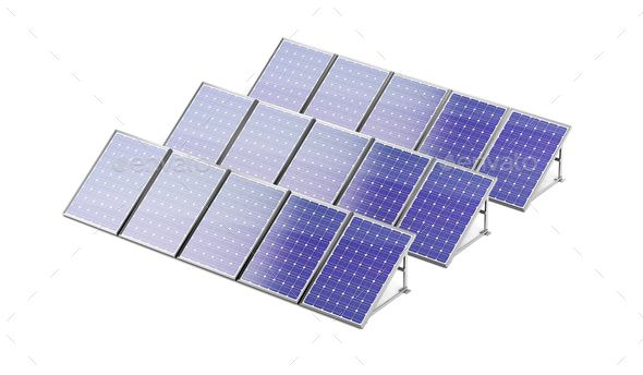 Group of solar panels Stock Photo by magraphics | PhotoDune