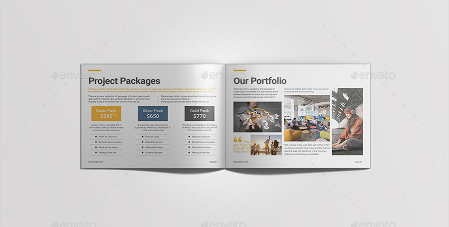 Landscape Web Design Project Brochure, Print Templates | GraphicRiver