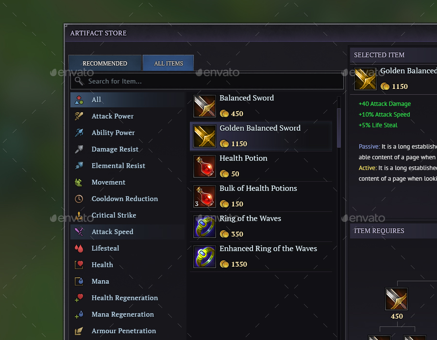 Raven - User Interface, Game Assets | GraphicRiver