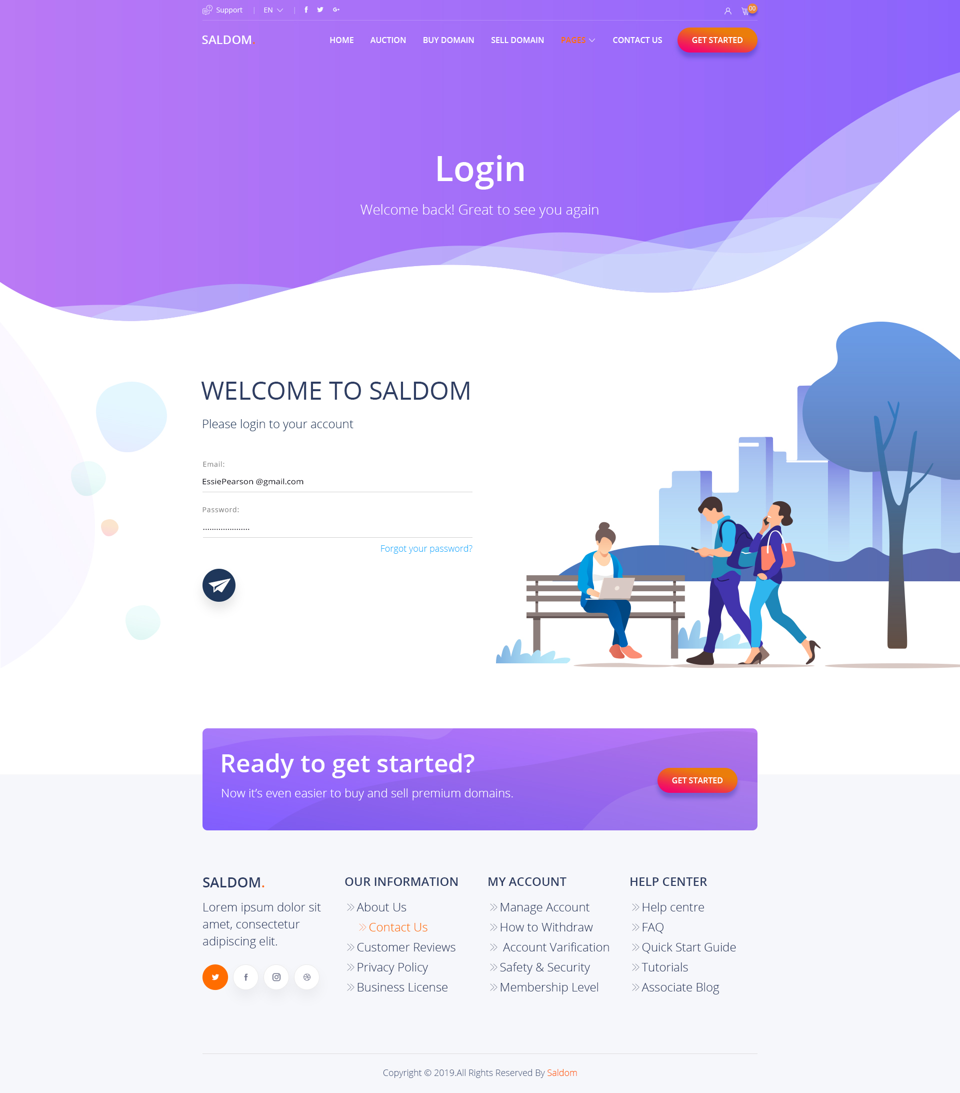Saldom - Domain Sale And Auction Templates by pixelaxis | ThemeForest