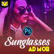 Sunglasses Mobile Banner, Web Elements | GraphicRiver
