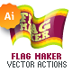 Vector Flag Maker - Illustrator Actions Pack, Add-ons | GraphicRiver