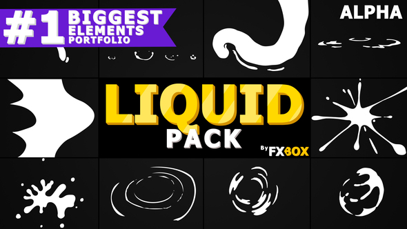 Liquid Motion Elements And Transitions | Motion Graphics Pack, Motion ...