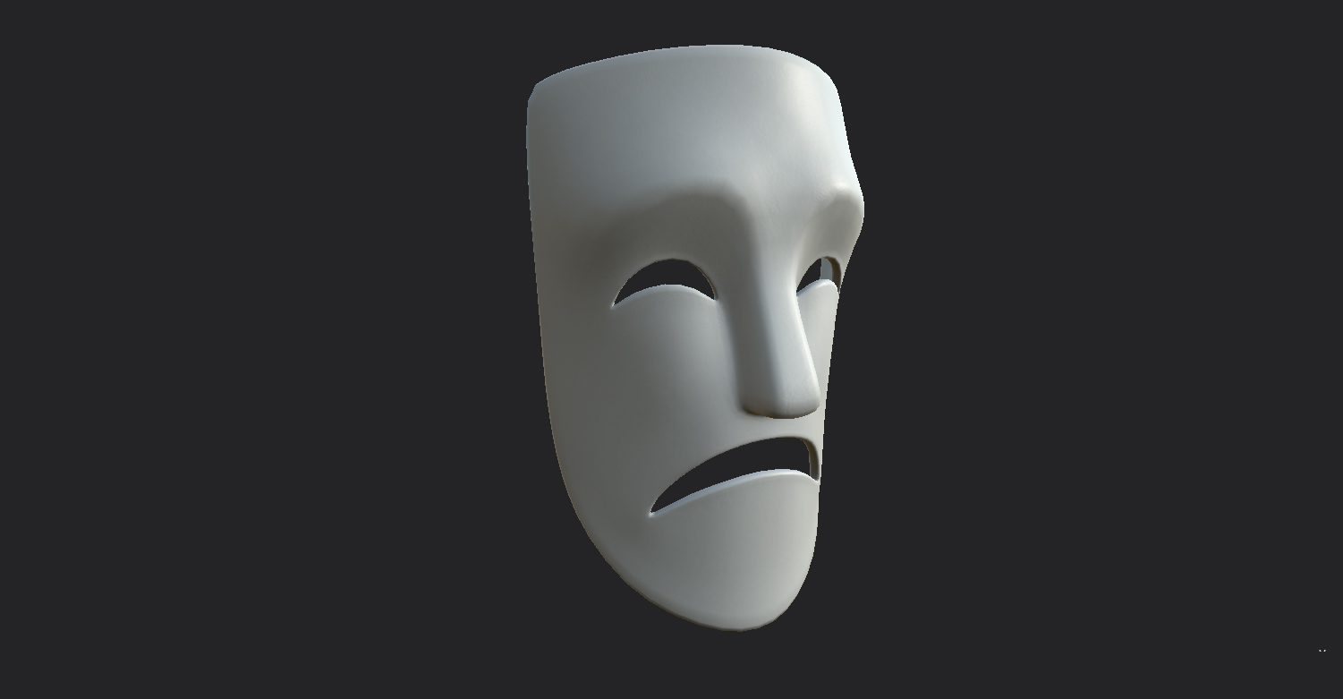 Theater Sad Mask by BariaCG | 3DOcean