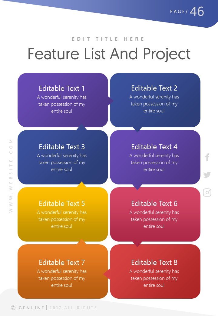 Genuine Portrait Business PowerPoint Template, Presentation Templates