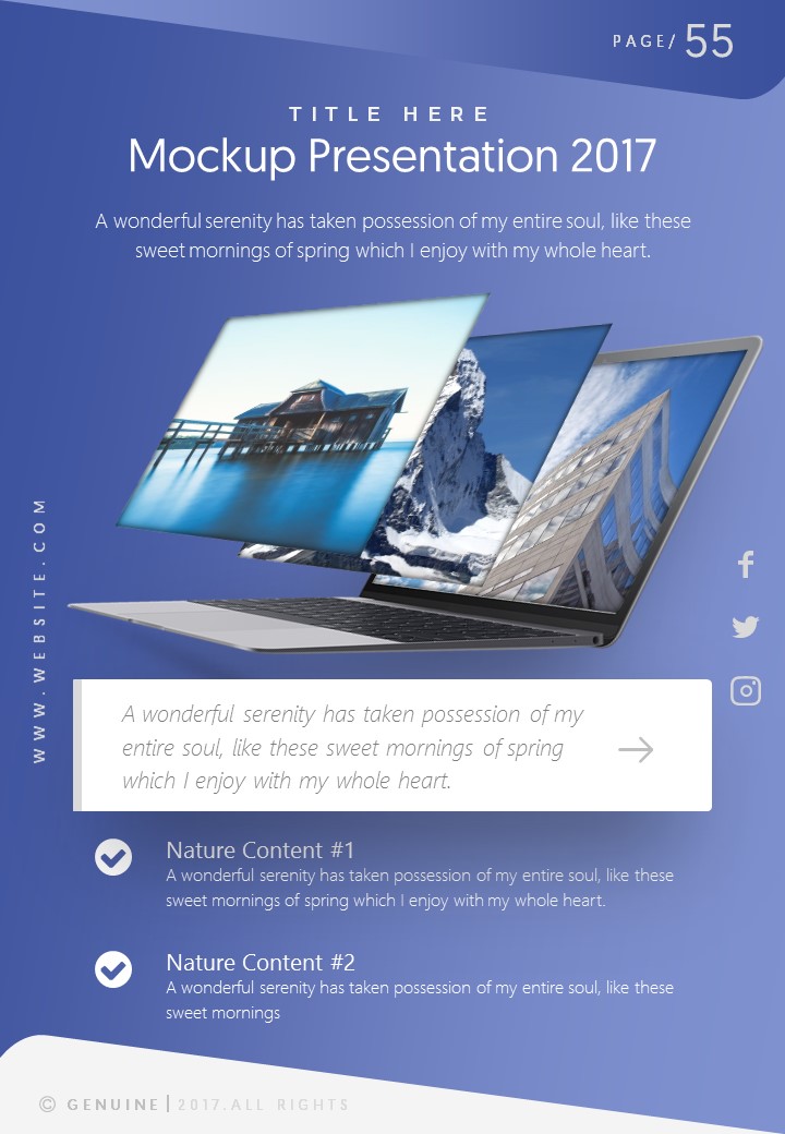 Genuine Portrait Business PowerPoint Template by BrandEarth | GraphicRiver