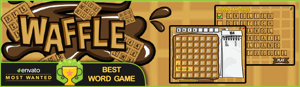 Waffle - HTML5 Word Game by codethislab | CodeCanyon