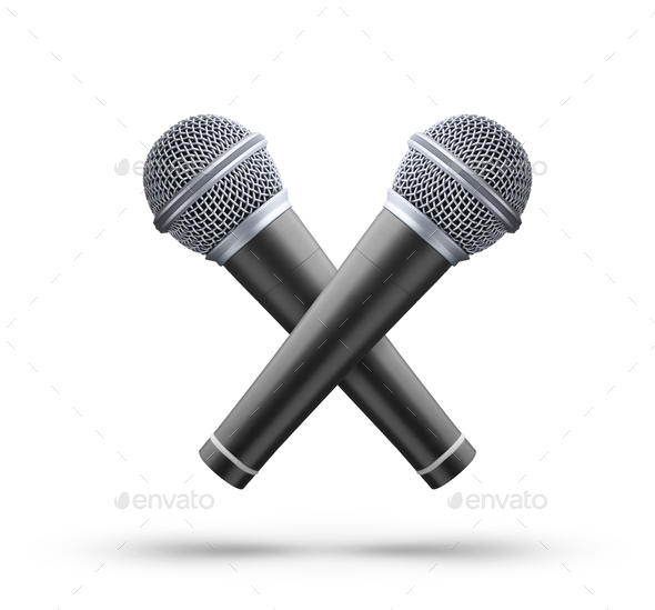Microphone isolated on white background Stock Photo by chones | PhotoDune