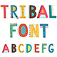 Tribal Alphabet Font, Vectors | GraphicRiver