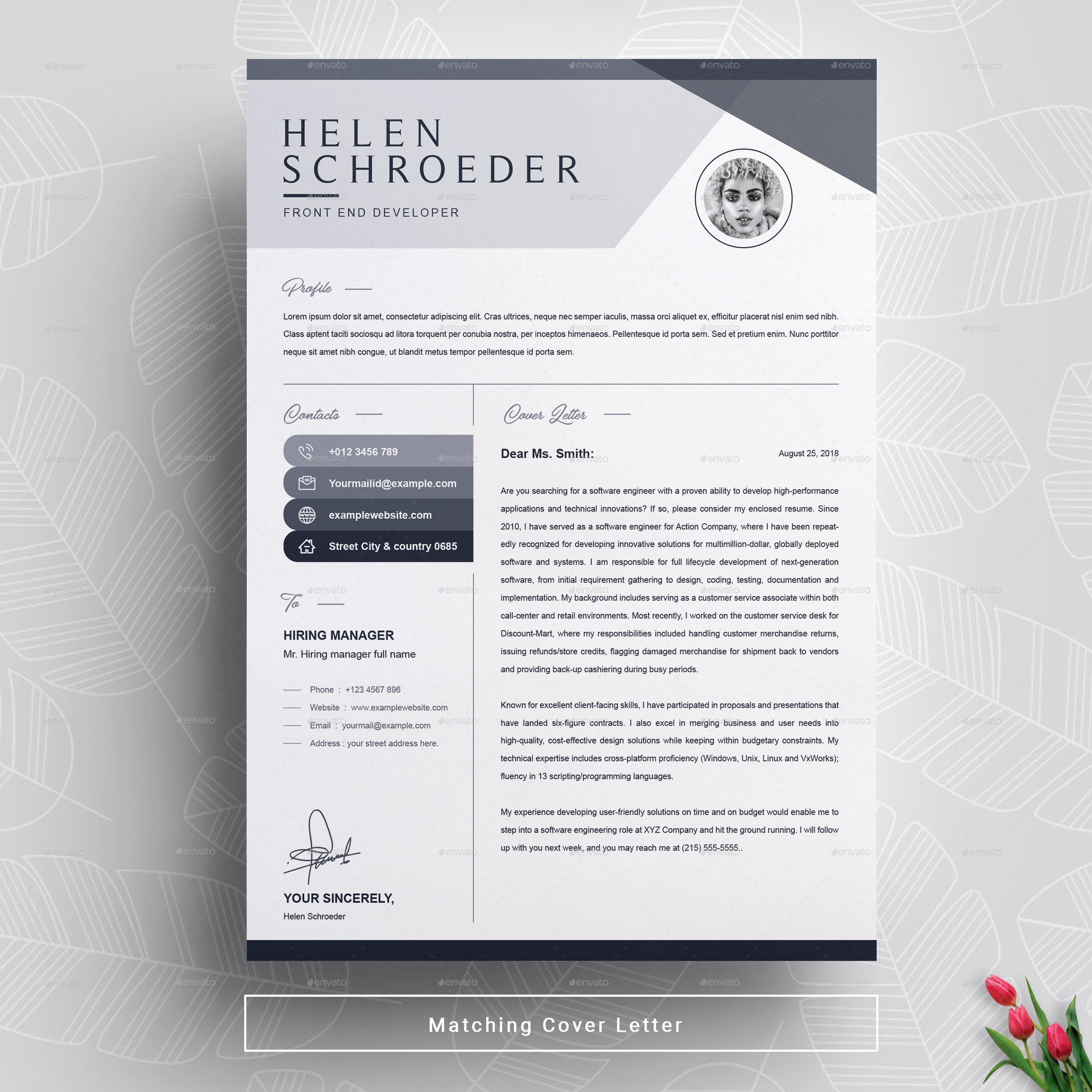Resume Template by ResumeInventor | GraphicRiver