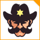 Good Sheriff Mustache Logo, Logo Templates | GraphicRiver