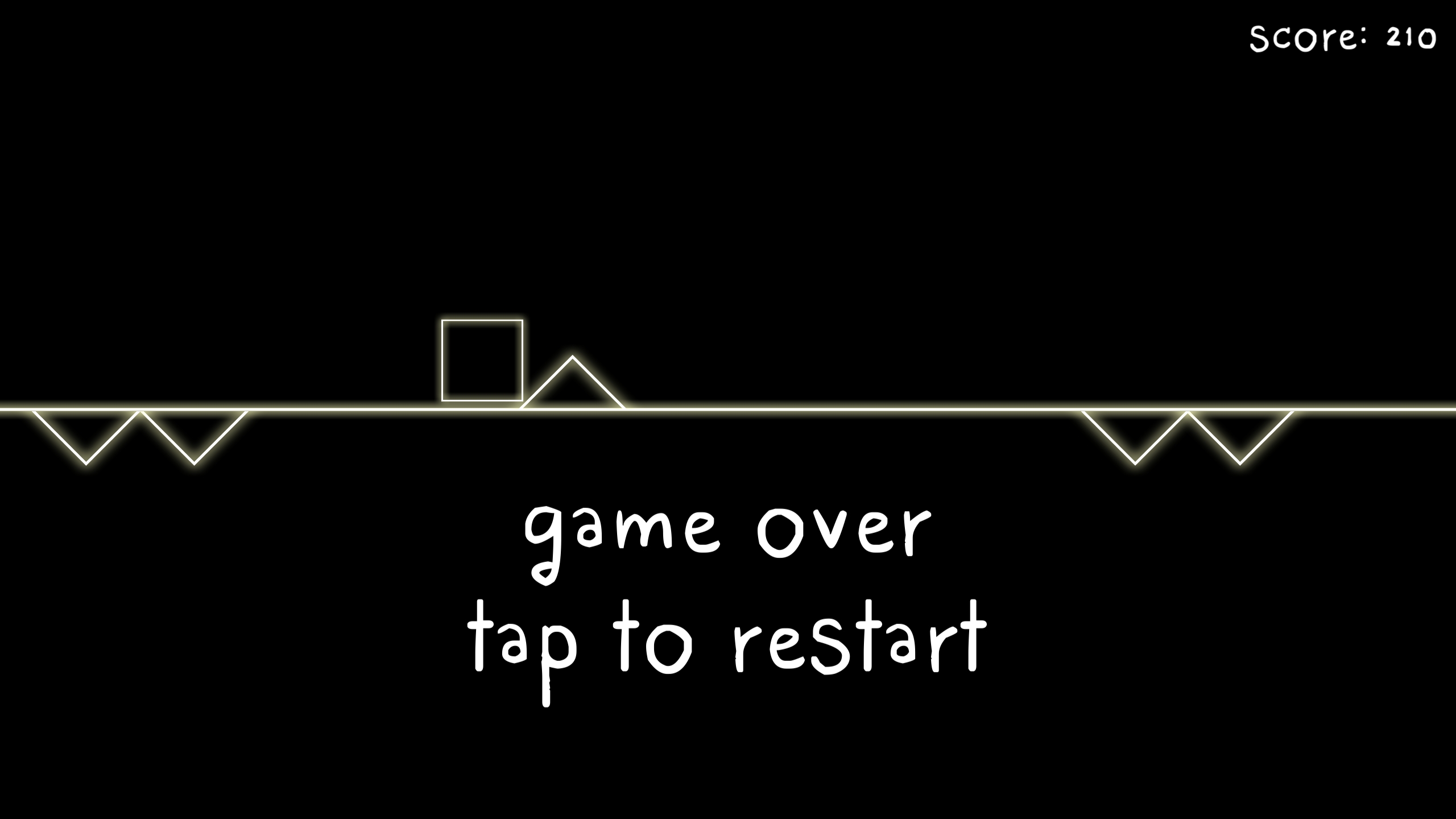 Infinite 2d line runner - avoid triangle obstacles - ready for release ...