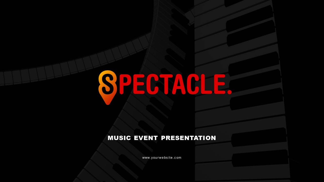 Spectacle - Music Event PowerPoint Template, Presentation Templates