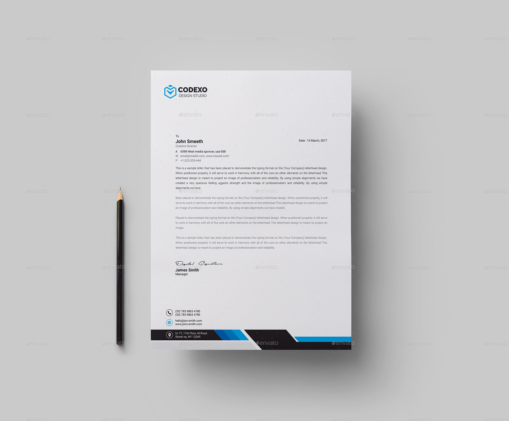 2 Letterhead Template, Print Templates | GraphicRiver