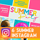 Summer Instagram Banner Event, Web Elements | GraphicRiver