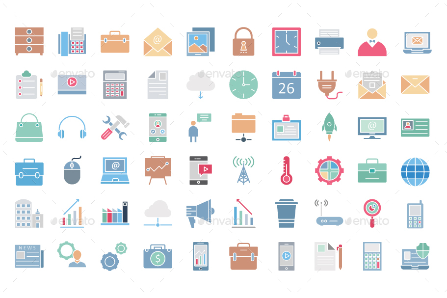 880 Modern Business Vector Icon pack, Icons | GraphicRiver