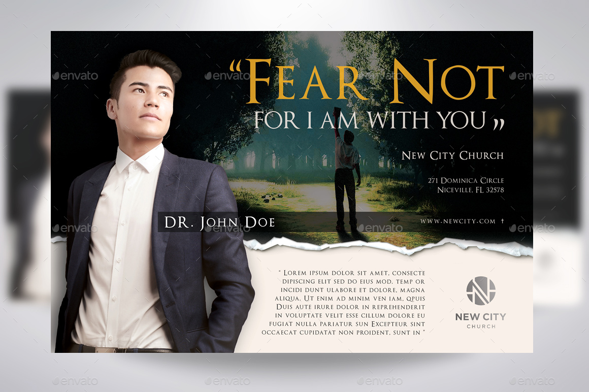 Author's Sermon Church Flyer, Print Templates | GraphicRiver