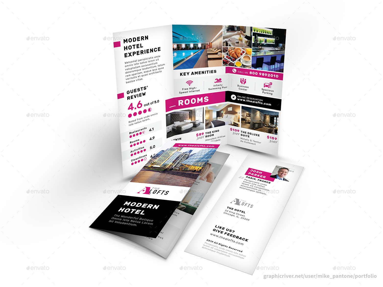 Modern Hotel Print Bundle 2, Print Templates | GraphicRiver