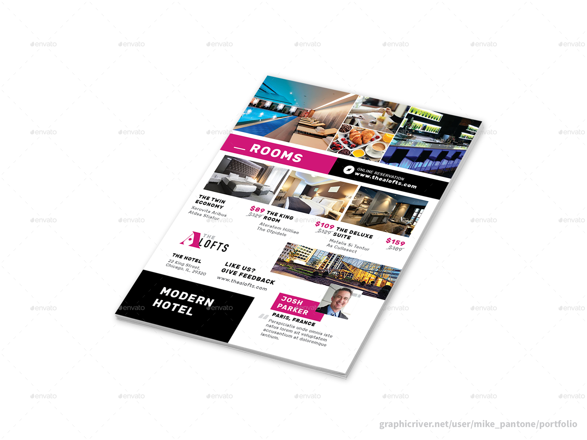 Modern Hotel Print Bundle 2, Print Templates | GraphicRiver