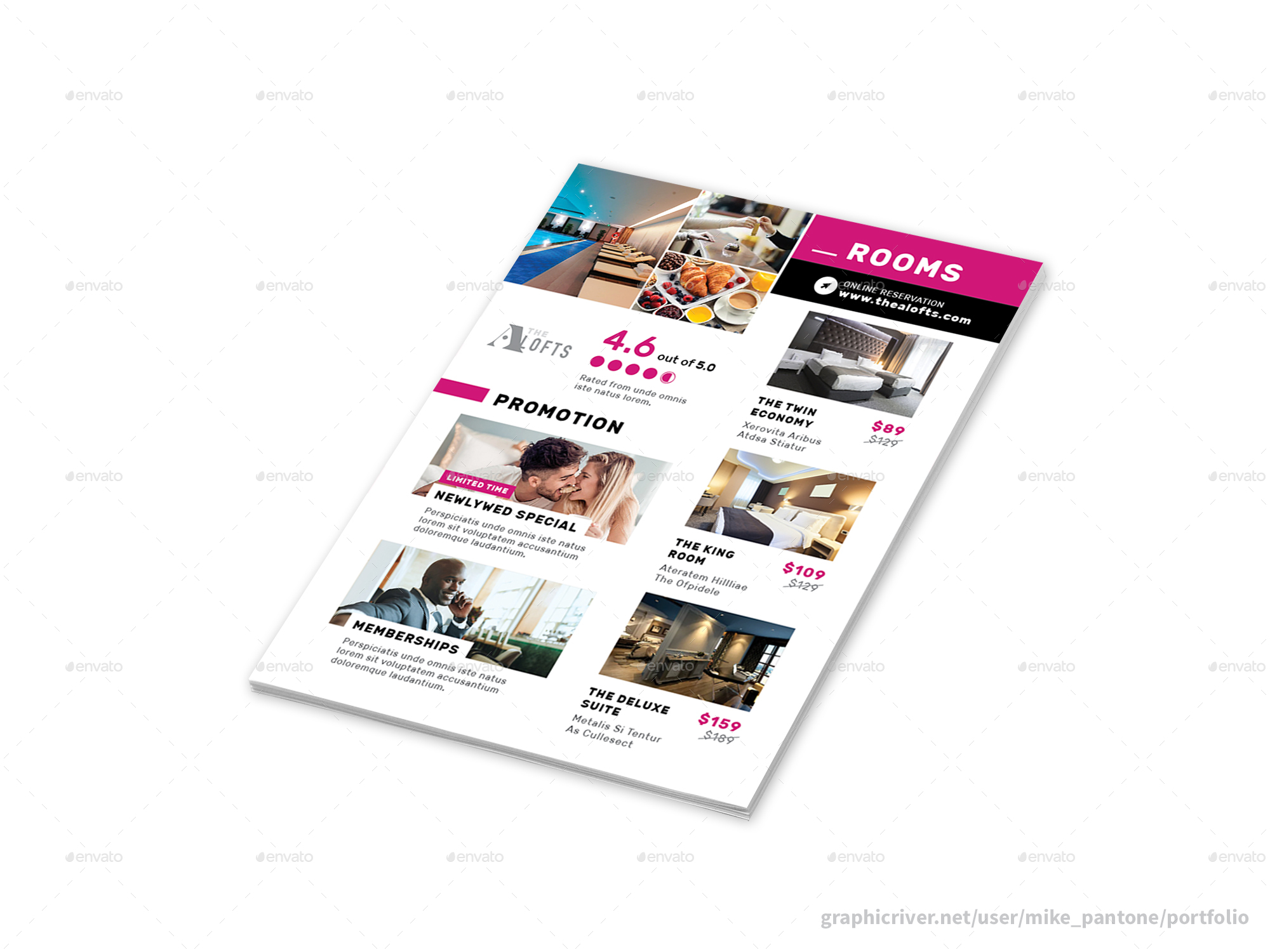 Modern Hotel Print Bundle 2, Print Templates | GraphicRiver