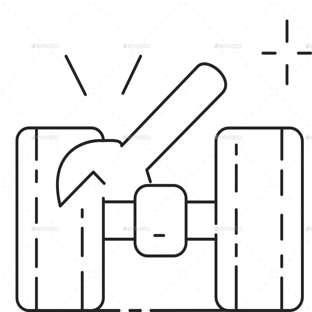 Car Service Line Icons, Icons | GraphicRiver