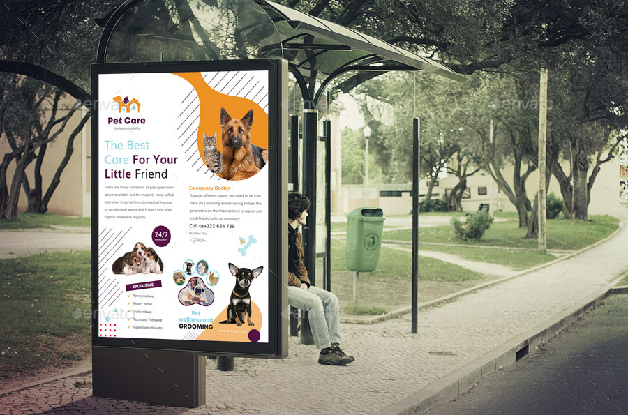 Pet Care Poster Template, Print Templates | GraphicRiver