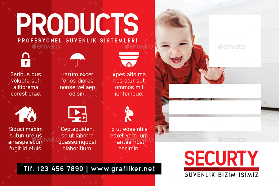 Security Technology Postcard Templates, Print Templates | GraphicRiver